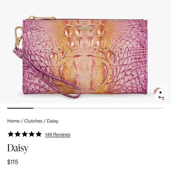 Brahmin | Bags | Brahmin Daisy Wristlet | Poshmark